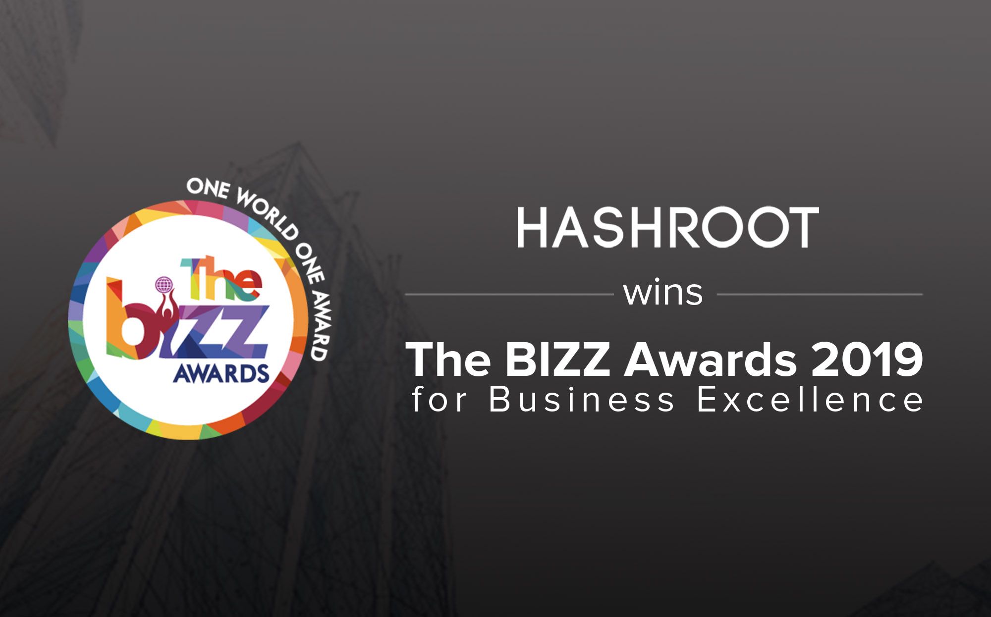 HashRoot Limited wins The BIZZ Awards 2019 for Business Excellence